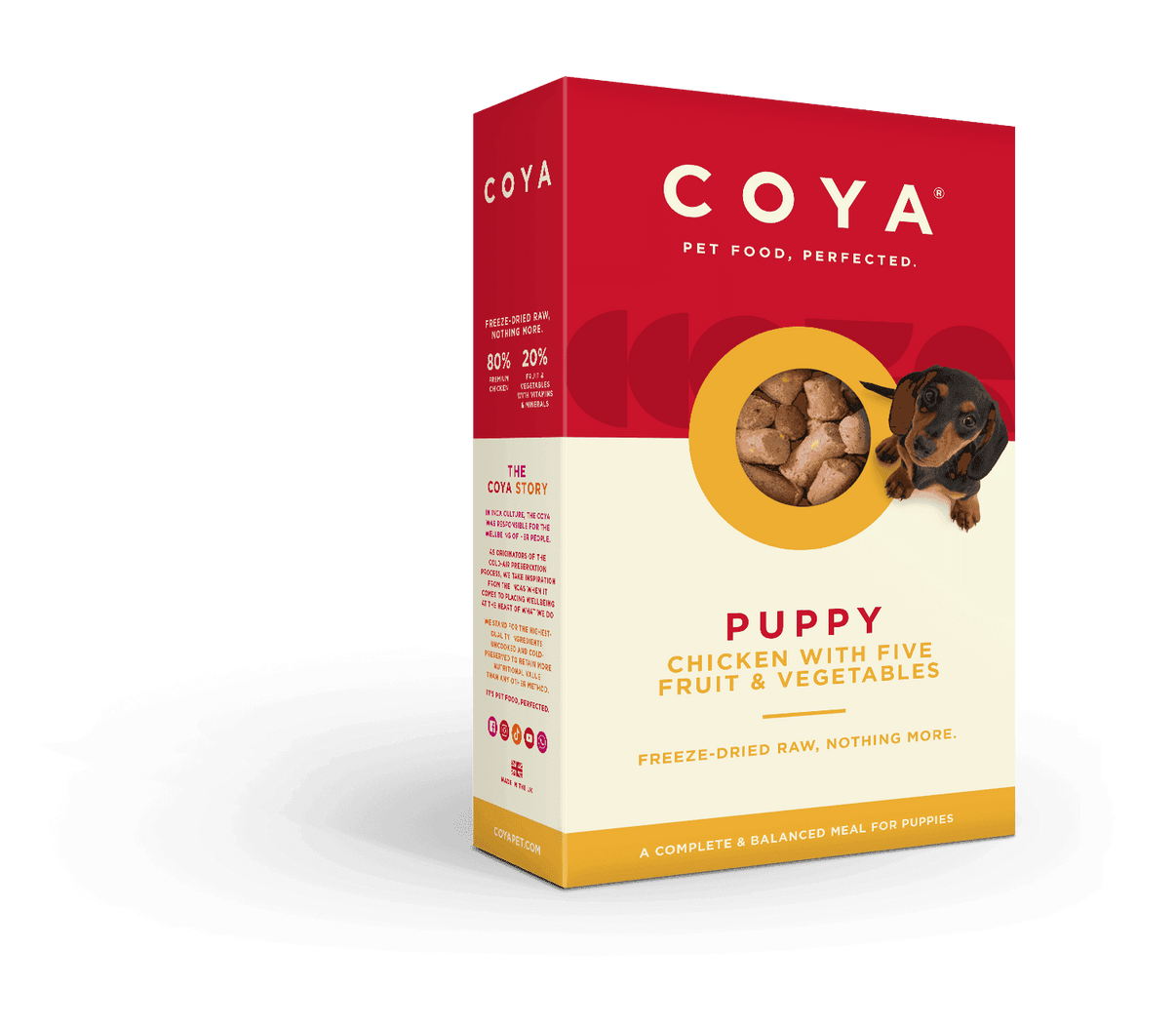 COYA Puppy Dog Food - Chicken - Freeze-dried raw food is delicious.