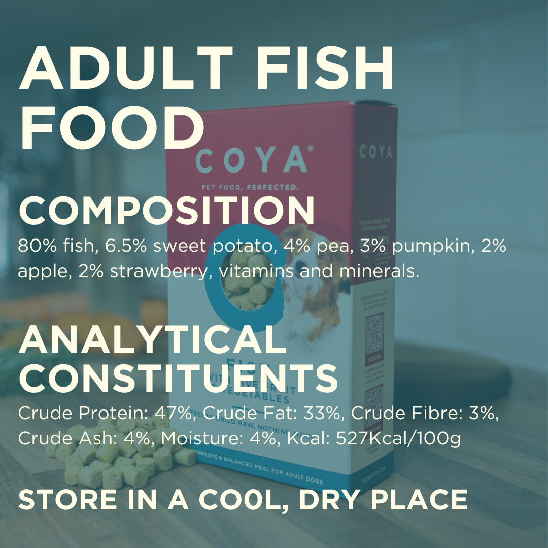 COYA Adult Dog Food - Fish - Raw Without The Chore