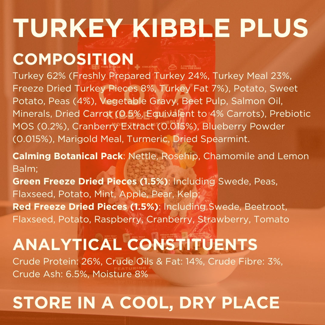 COYA Adult Kibble Plus - Turkey - More than just Kibble